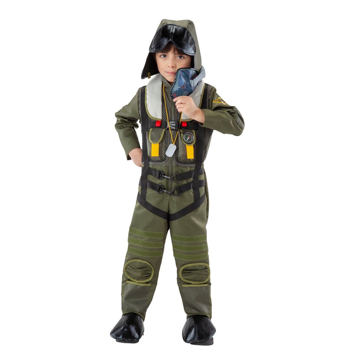 Top Fighter Pilot Costume for Kids – Realistic Dress-Up Outfit for Ages ...