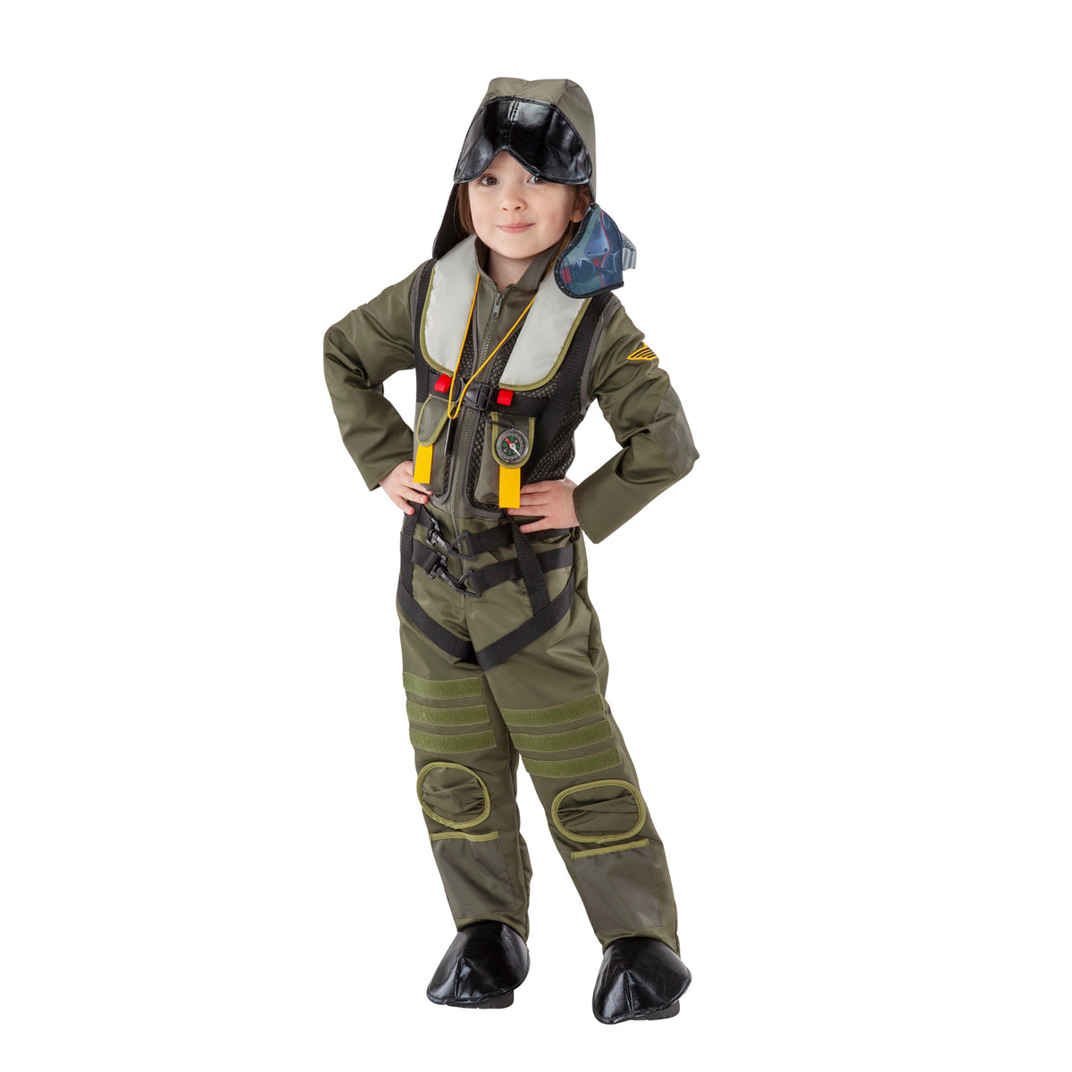 Top Fighter Pilot Costume for Kids – Realistic Dress-Up Outfit for Ages ...